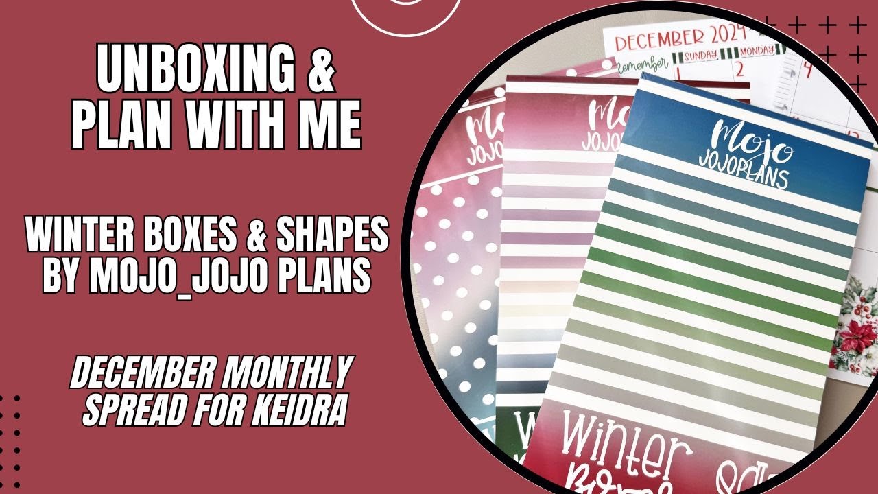 Unboxing & December Plan With Me | Winter Boxes & Shapes | Custom ...