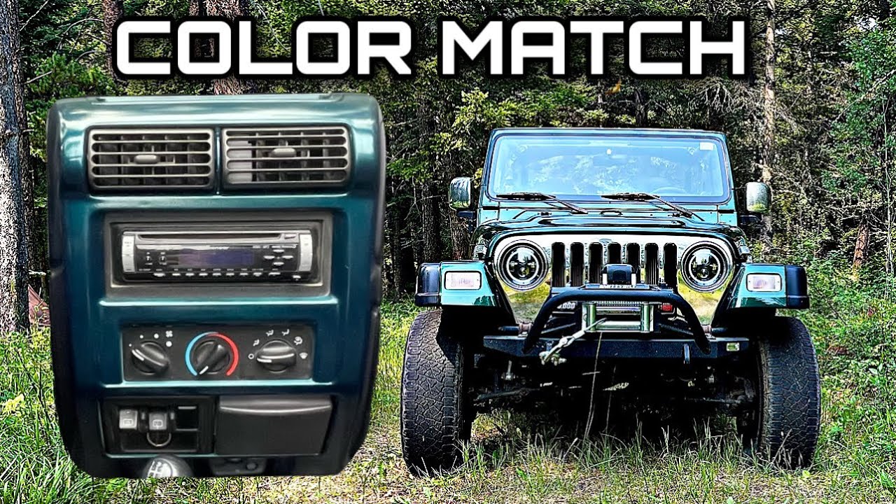 COLOR MATCHING My Jeep’s Center Dash | Turned Out Awesome! - YouTube