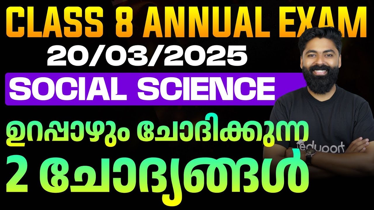 Class 8 Social Science | Most Important Questions | Eduport - YouTube
