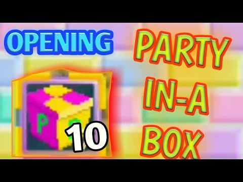 Opening 10 Party-In-A-Box ! NEW ITEMS !? | Growtopia Anniversary Week ...