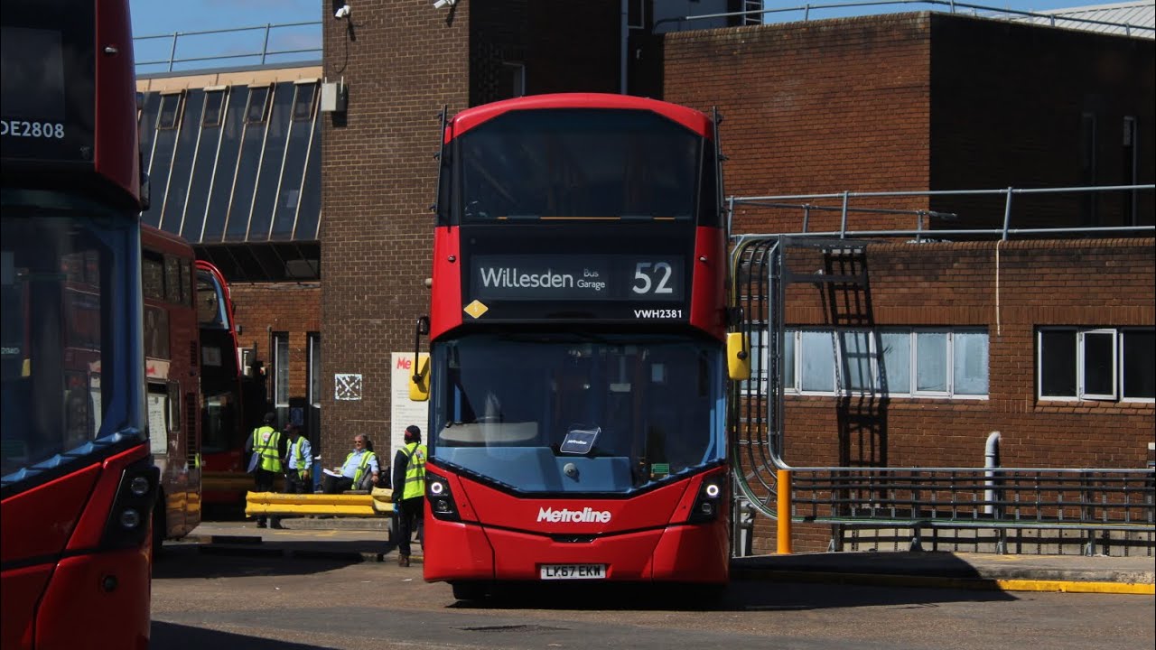 Full Route Visual | London Bus Route 52 | Towards Victoria | VWH2381 ...