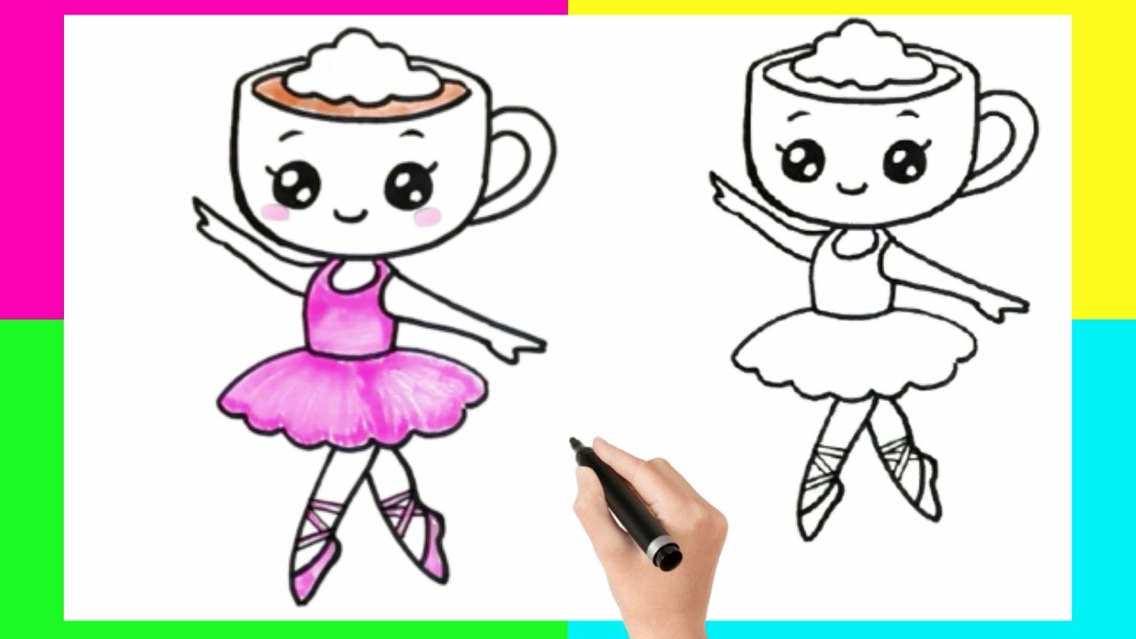 How to Draw Ballerina Cappuccino, Drawing Tutorial, Step by Step - YouTube