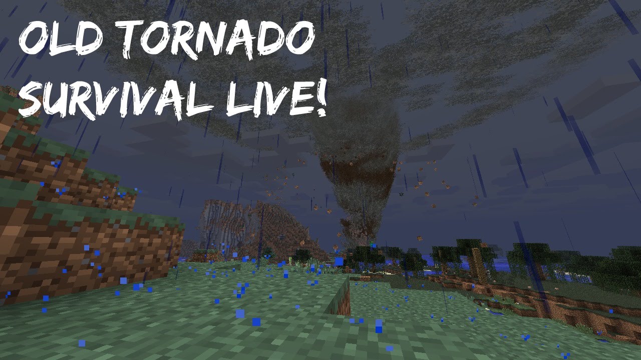 Minecraft Old Tornado Mod Survival Live! - YouTube