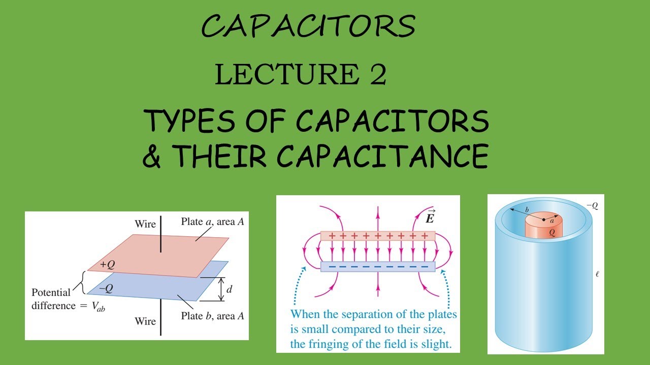 Capacitors | Lecture 2 | Types of Capacitors & Their Capacitance ...