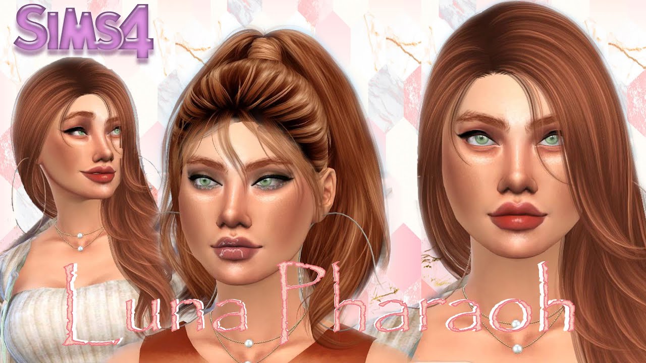The Sims 4 |Create a Sim| CC Luna Pharaoh - YouTube