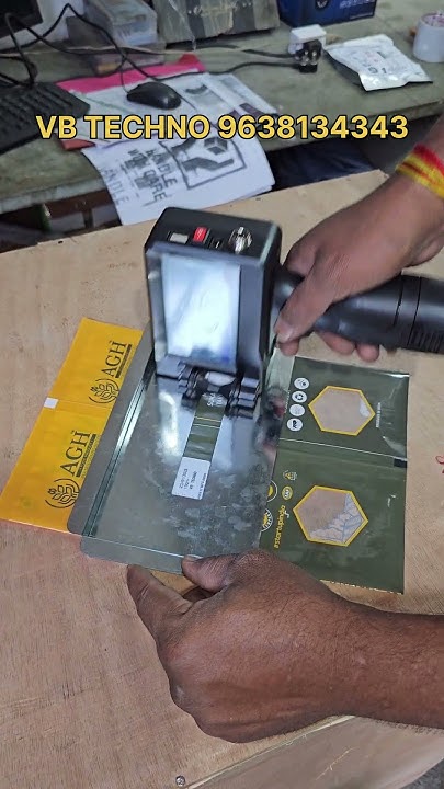 Handy Inkjet Coding Machine - YouTube