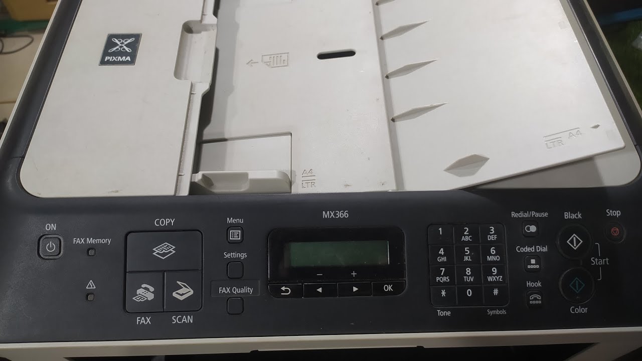 Canon Pixma All-in-One Printer MX366 Print Copy Scan Fax - YouTube