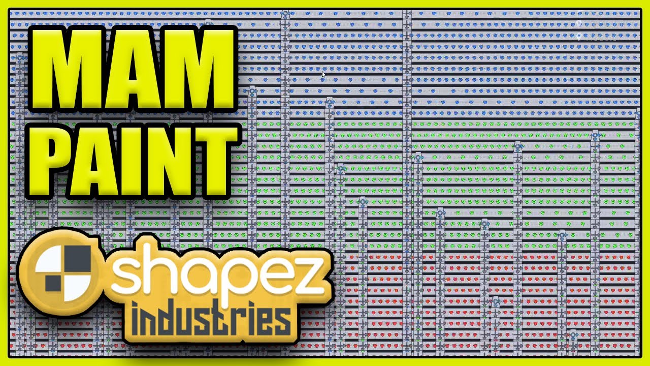 So Much PAINT - Shapez Industries Lets Play - Episode 11 - YouTube