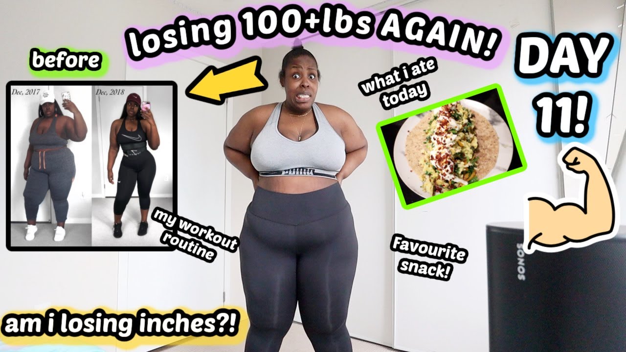 losing 100+lbs AGAIN! what I eat in a day + workout routine ...