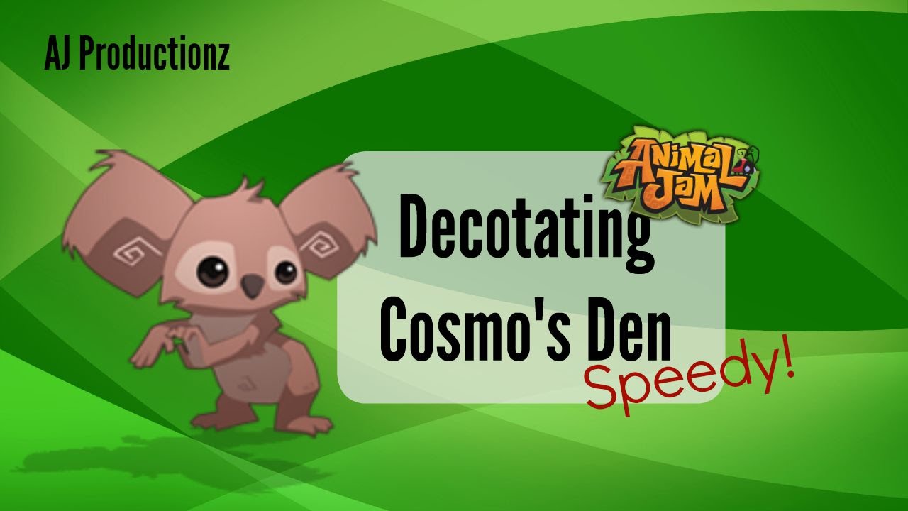 Animal Jam: Decorating Cosmo's Den (SPED UP) - YouTube