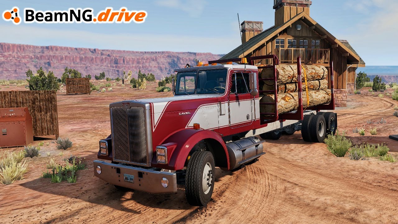 off road logging truck - BeamNG drive - YouTube