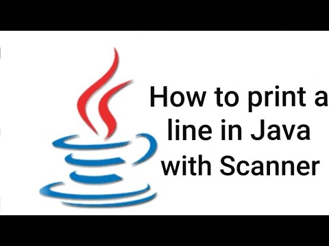 How to print a line in Java with Scanner class. - YouTube