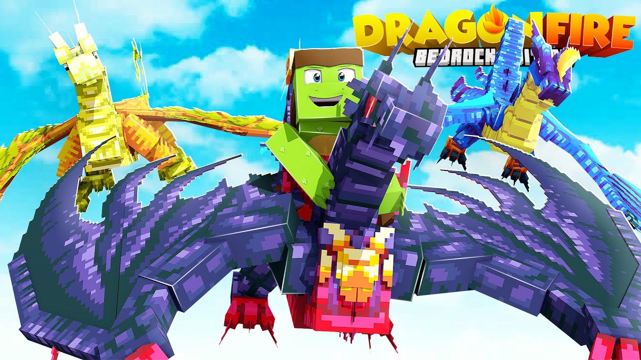 DRAGONFIRE BEDROCK EDITION #3 - NEW DRAGONS! - YouTube