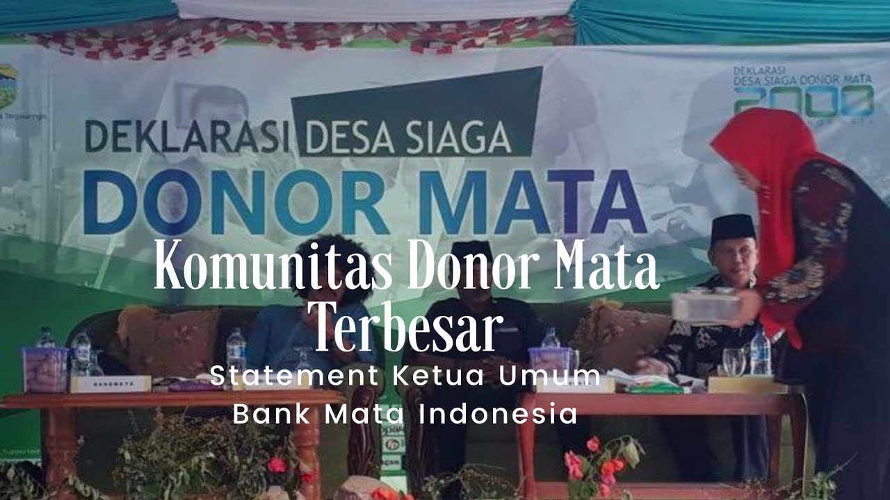 Komunitas Donor Mata Terbesar di Indonesia - YouTube