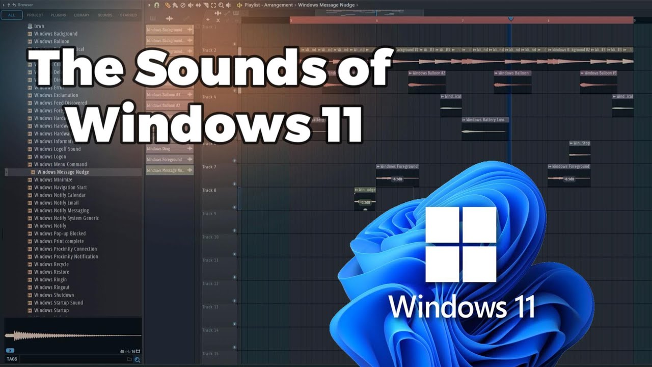 making a catchy tune with only Windows 11 Sounds - YouTube