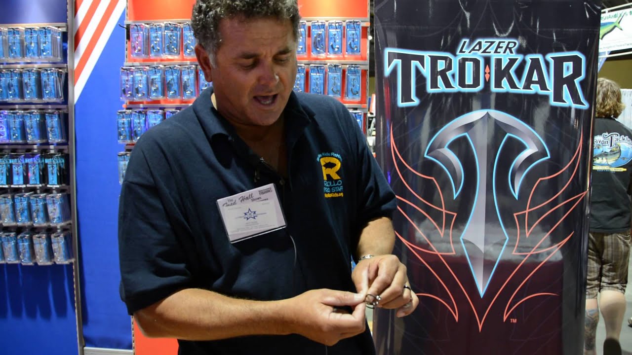 Captain Roy Rose of the Royal Polaris shows the TroKar Tk619 Circle ...