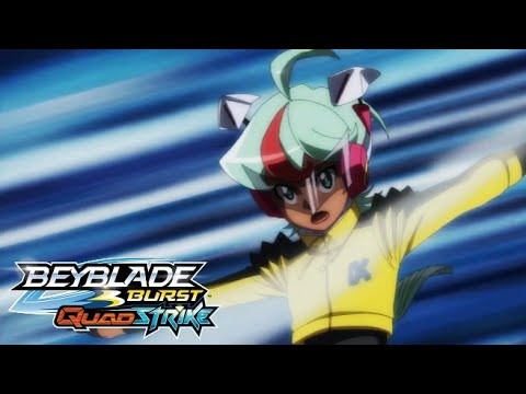 Knight Flyer! Kit VS Quadra! Beyblade Burst QuadStrike Episode 15 ...