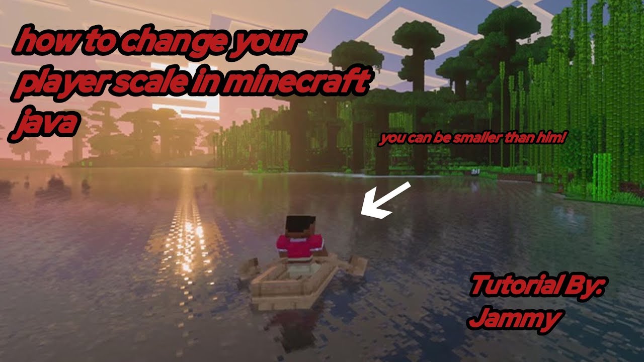 How To Change Your Player Scale in Minecraft Java (NO MODS) - YouTube