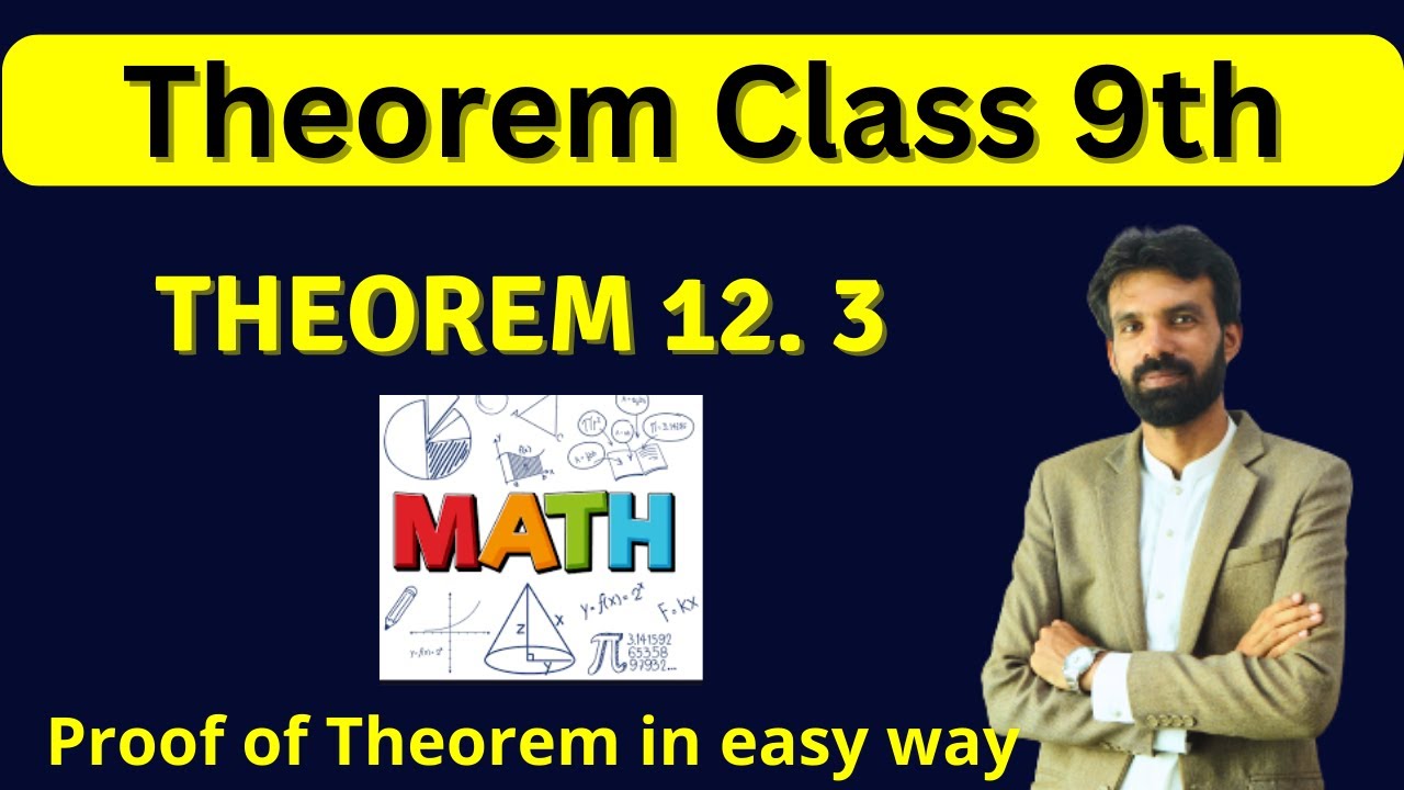 Theorem 12.3 Class 9th || How to prove || Chapter 12 class 9th | Maths ...