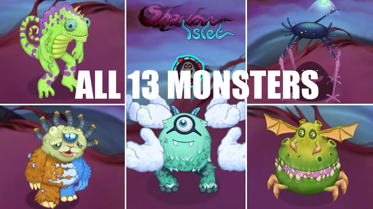 EVERY MONSTER on Shadow Islet! 🌑 Full Song & All Sounds | My Singing ...