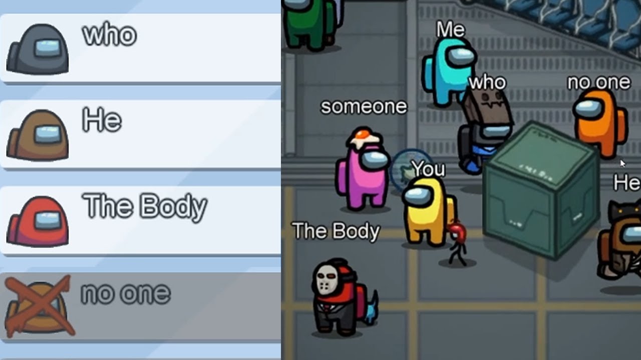 we used only pronouns in among us - YouTube