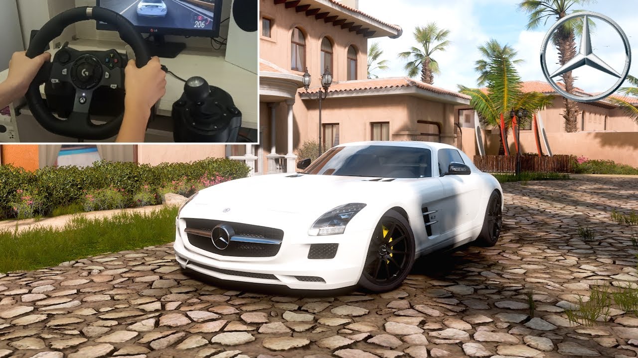 1200HP Mercedes-Benz SLS AMG - Forza Horizon 5 | Steering Wheel ...