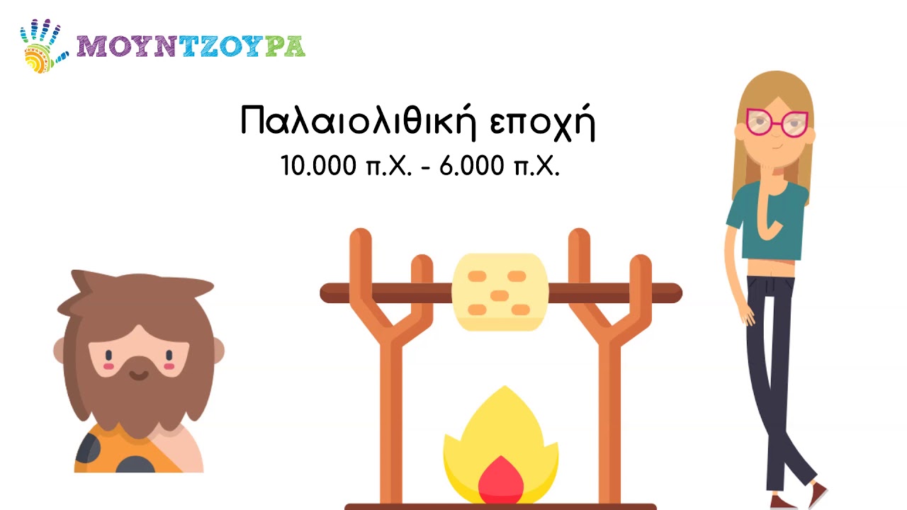 Η εποχή του λίθου (Β) Παλαιολιθική εποχή | Ιστορία Γ' Δημοτικού - YouTube