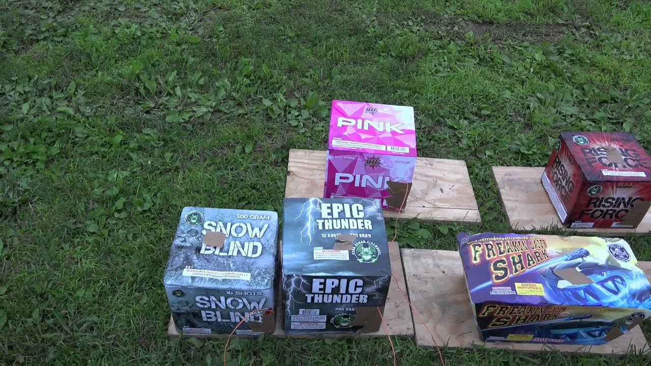Backyard Fireworks Show Setup 2015 - YouTube