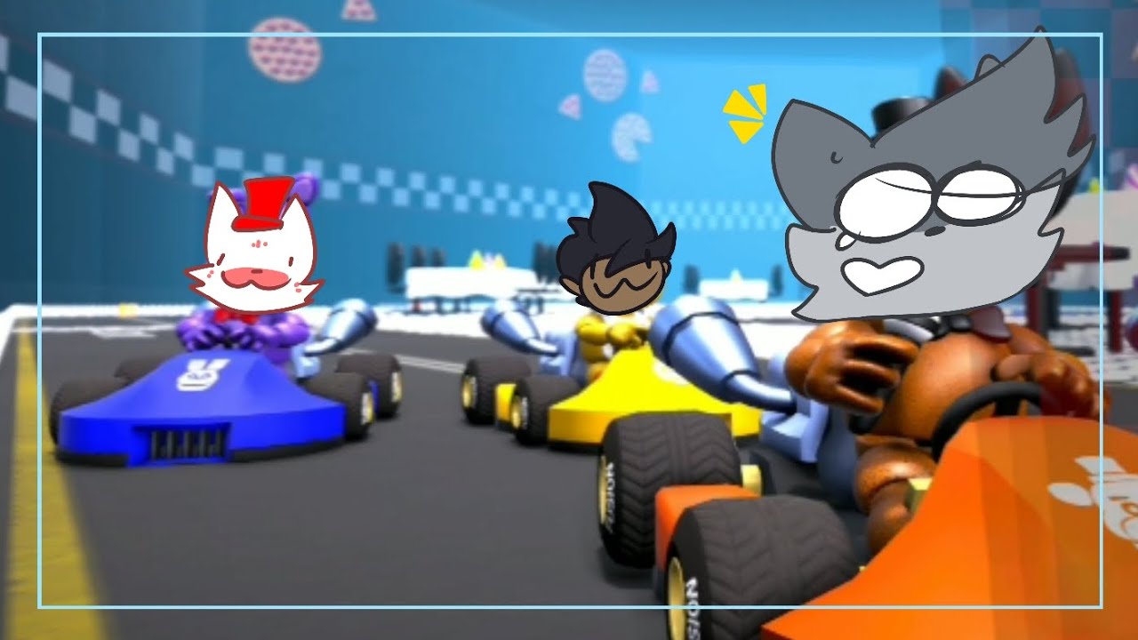 Carreras a lo random con fnaf // Faz-Kart \\ Gameplay con amigos - YouTube