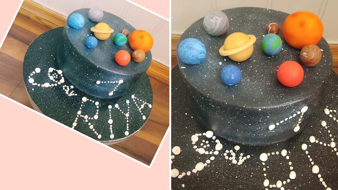 Solar Planet Cake Design Tutorials! - YouTube