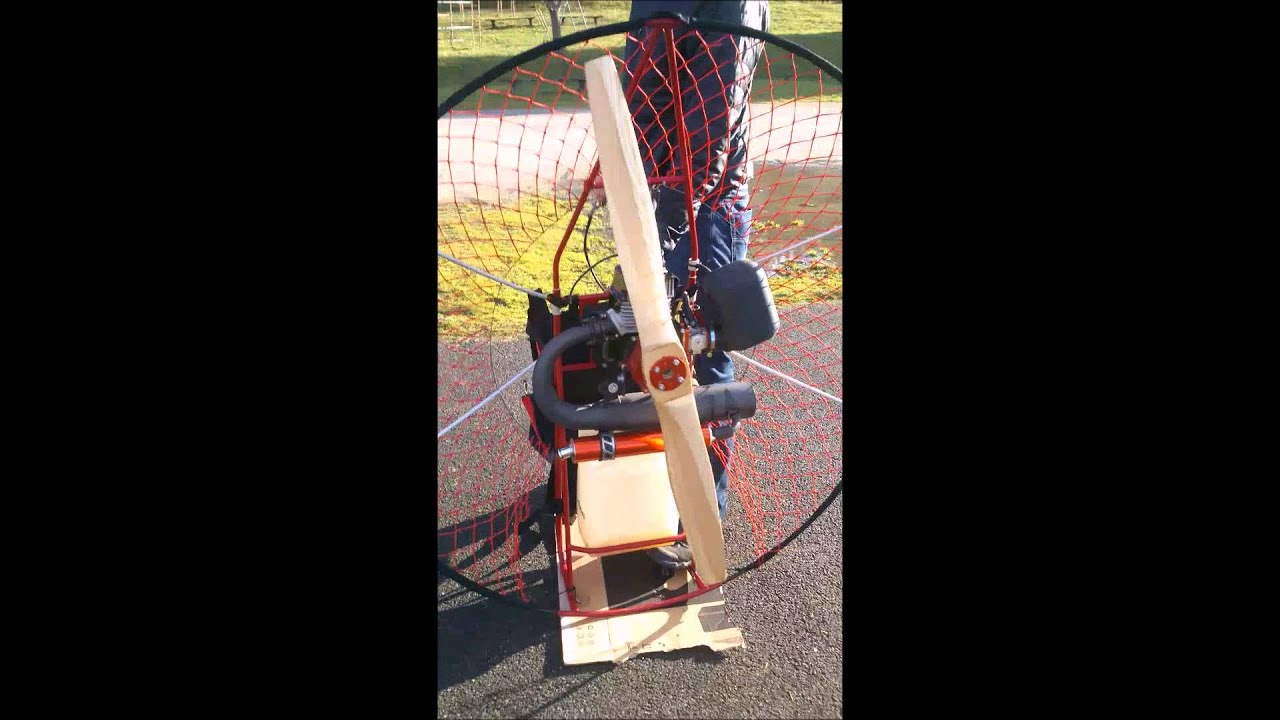 Paramotor Nimbus HE-R120 - YouTube