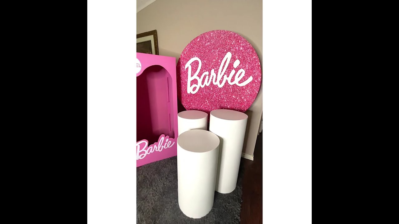 Barbie box decoration for birthday party - YouTube