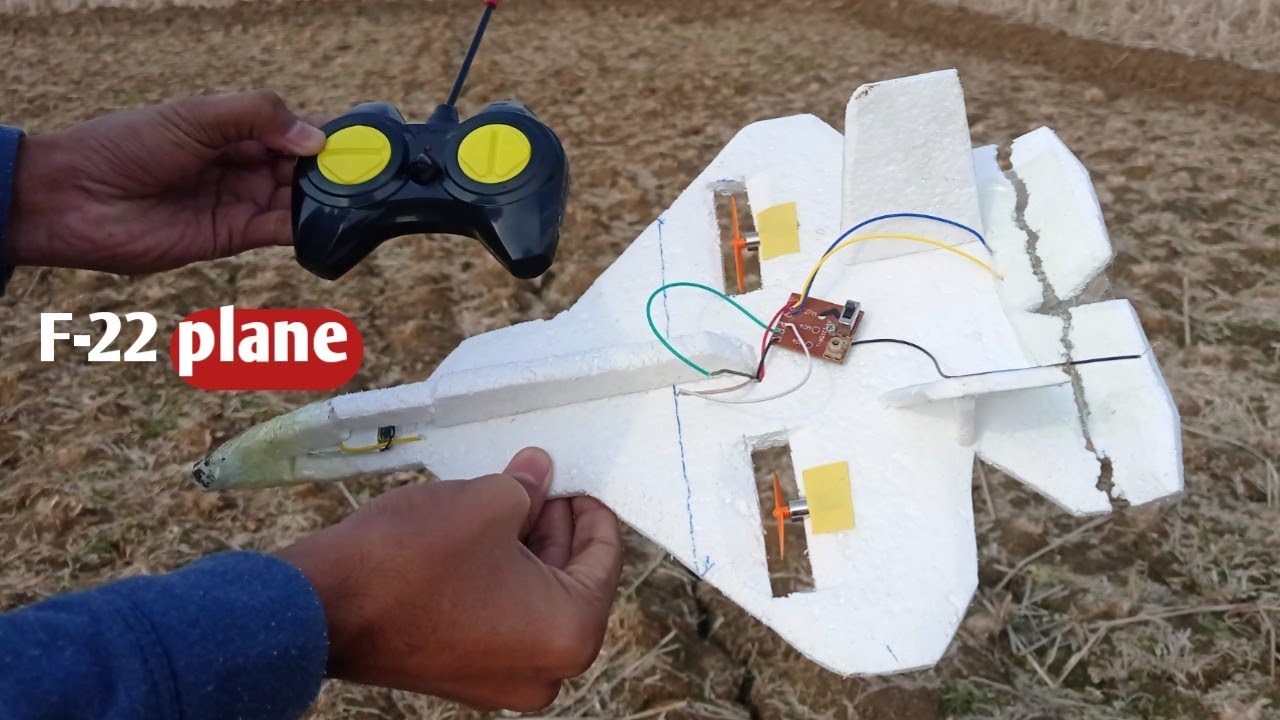 How to make F-22 plane at home easily | Creative C99 - YouTube