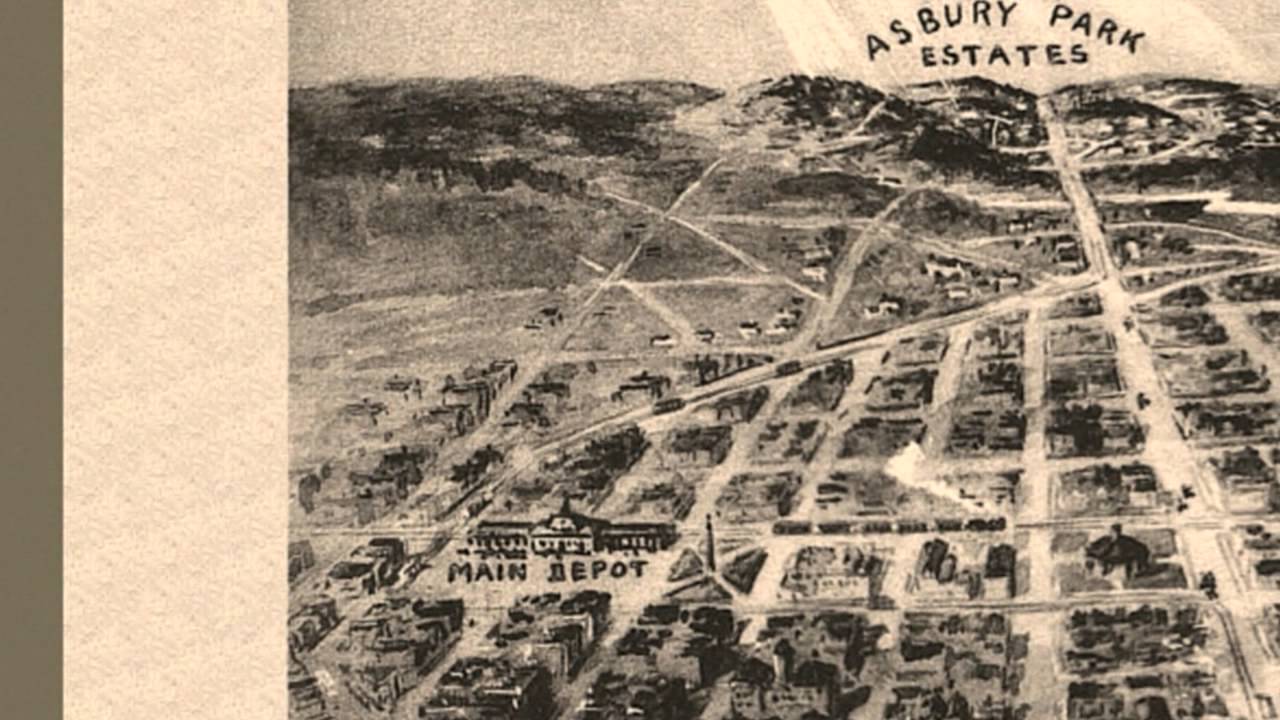Asbury Park New Jersey 1910 Panoramic Bird's Eye View Map 6374 - YouTube