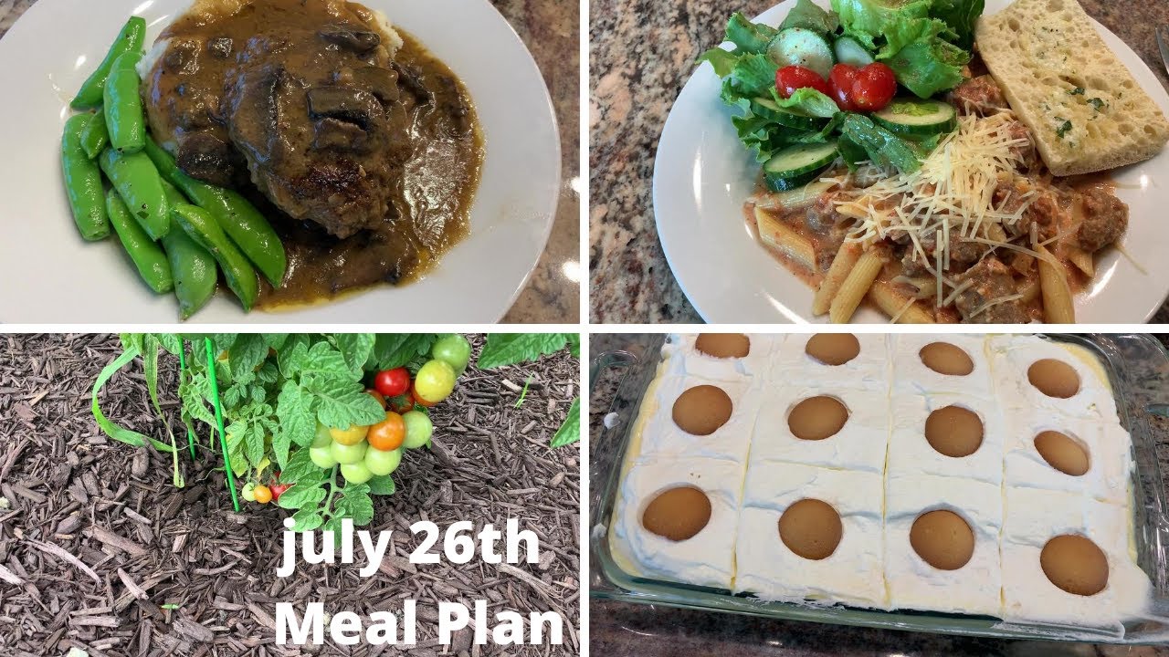 July 26 Meal Plan | Recipe Links | Grocery Haul - YouTube