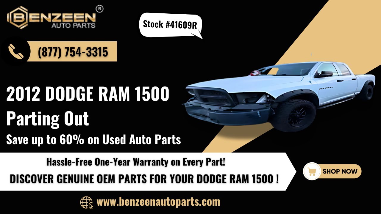 STK # 41609R 2012 DODGE RAM 1500 ( + KEY ) parts for sale - Save up to ...