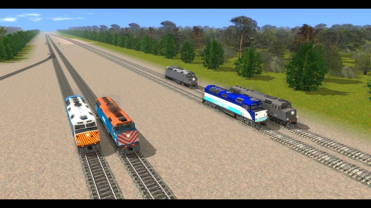 DES F40PH Test Run + I Made Coaster F40PH-2C In Trainz - YouTube
