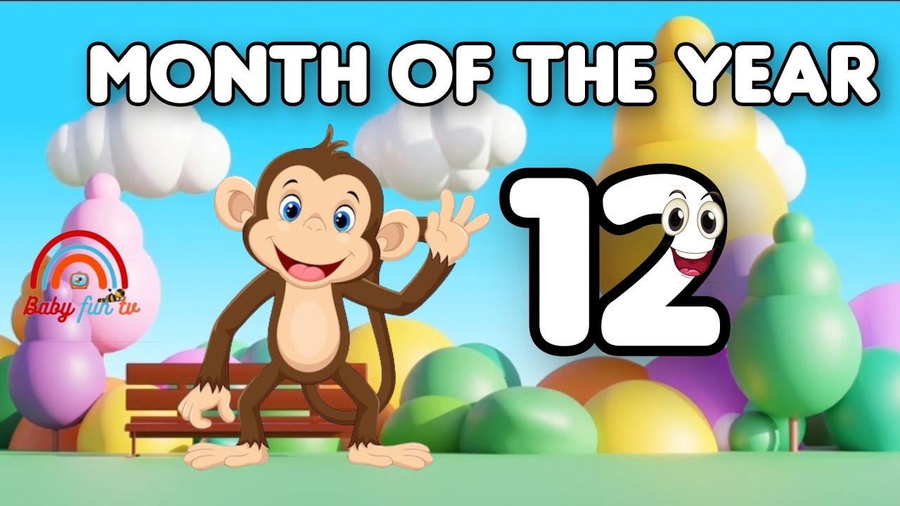 Months of the year - 3D Animaton Preschool Nursery rhymes for children ...