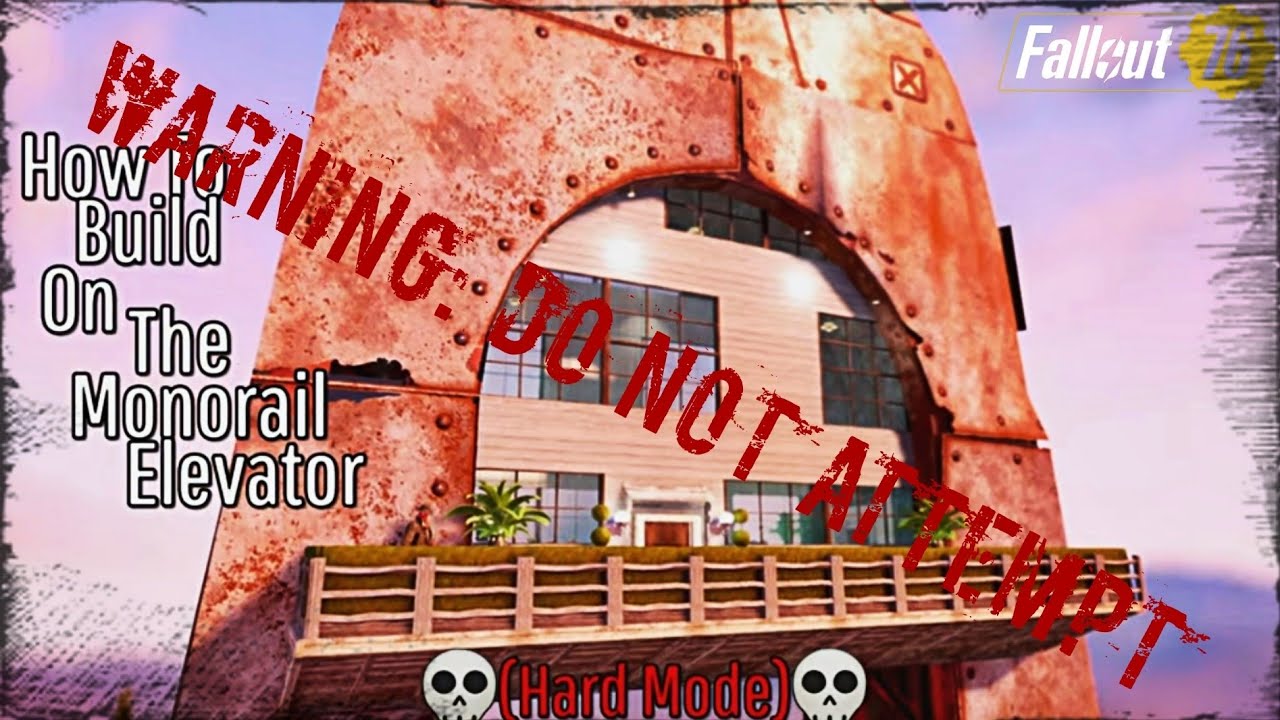 Fallout 76 Camp Tutorial | How To Build On The Monorail Elevator (Hard ...