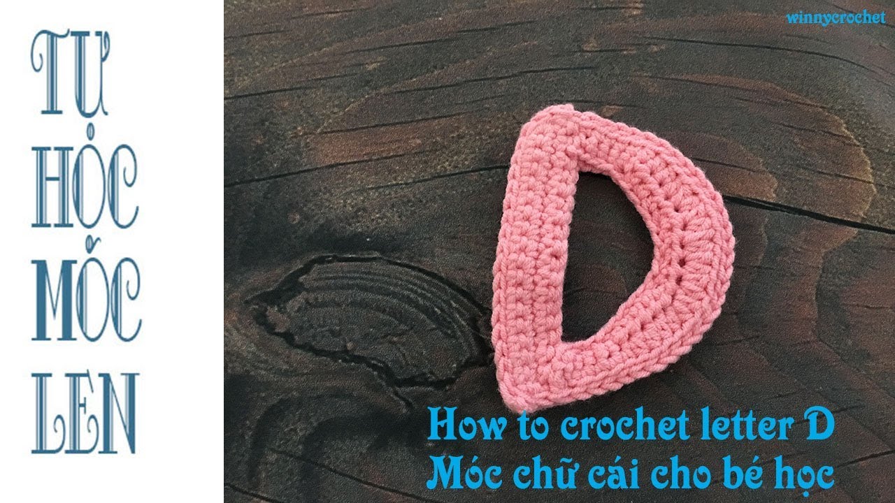 Crochet letter D - YouTube
