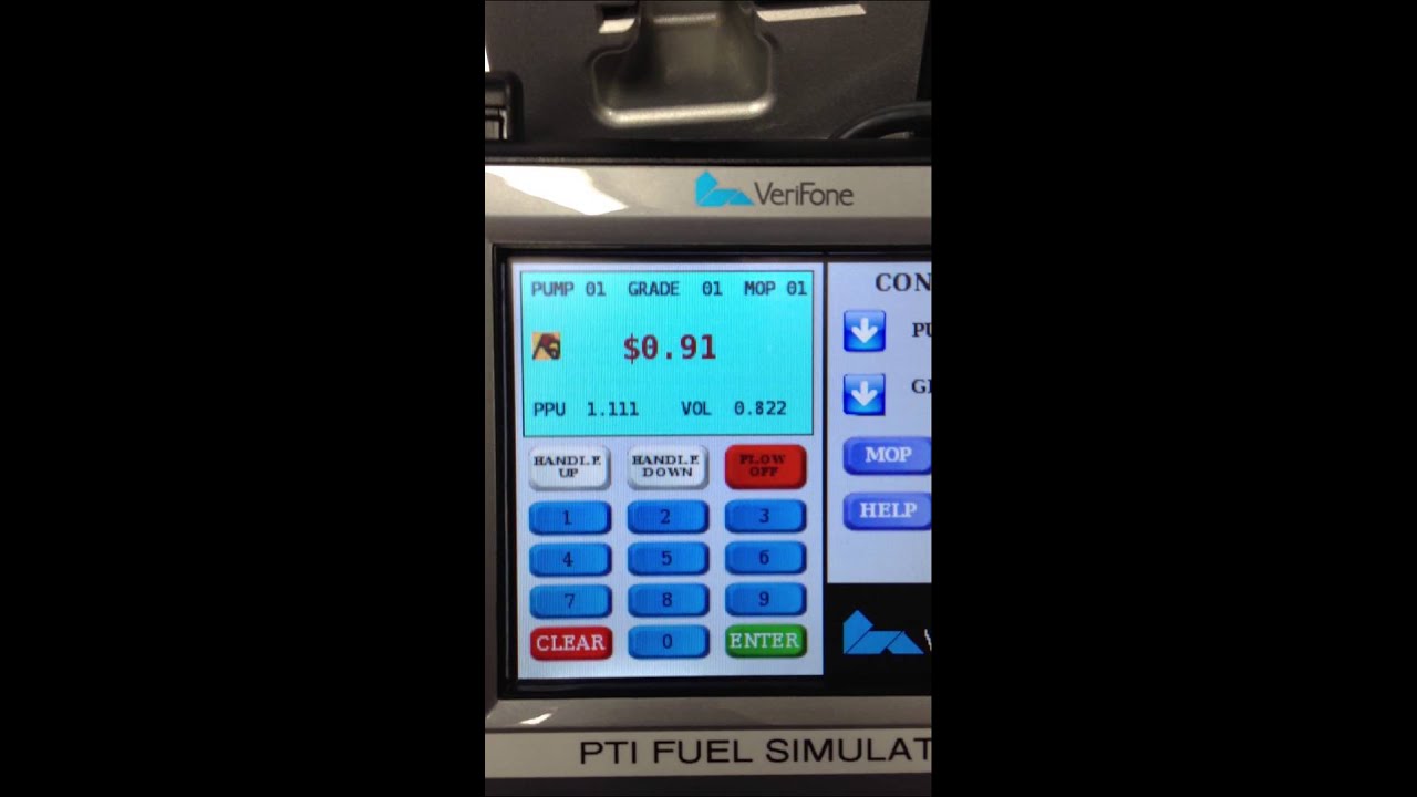 VeriFone MX760 SPP with MX870 Gilbarco Simulator - YouTube