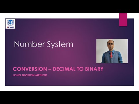 Number System - Decimal to Binary Conversion 1 - YouTube