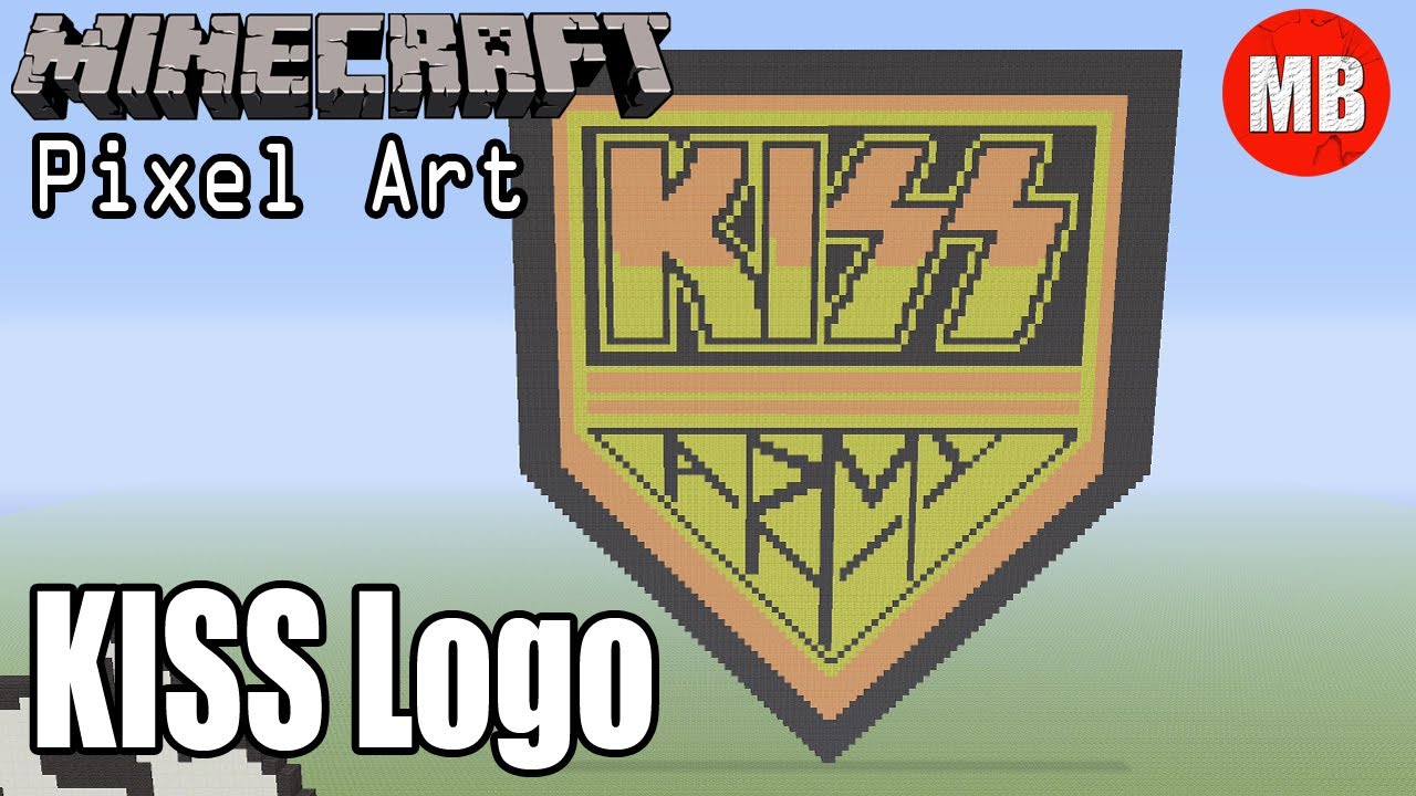 Minecraft Pixel Art Youtube Logo