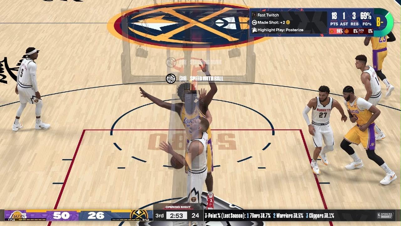 NBA 2K24 contact dunk - YouTube
