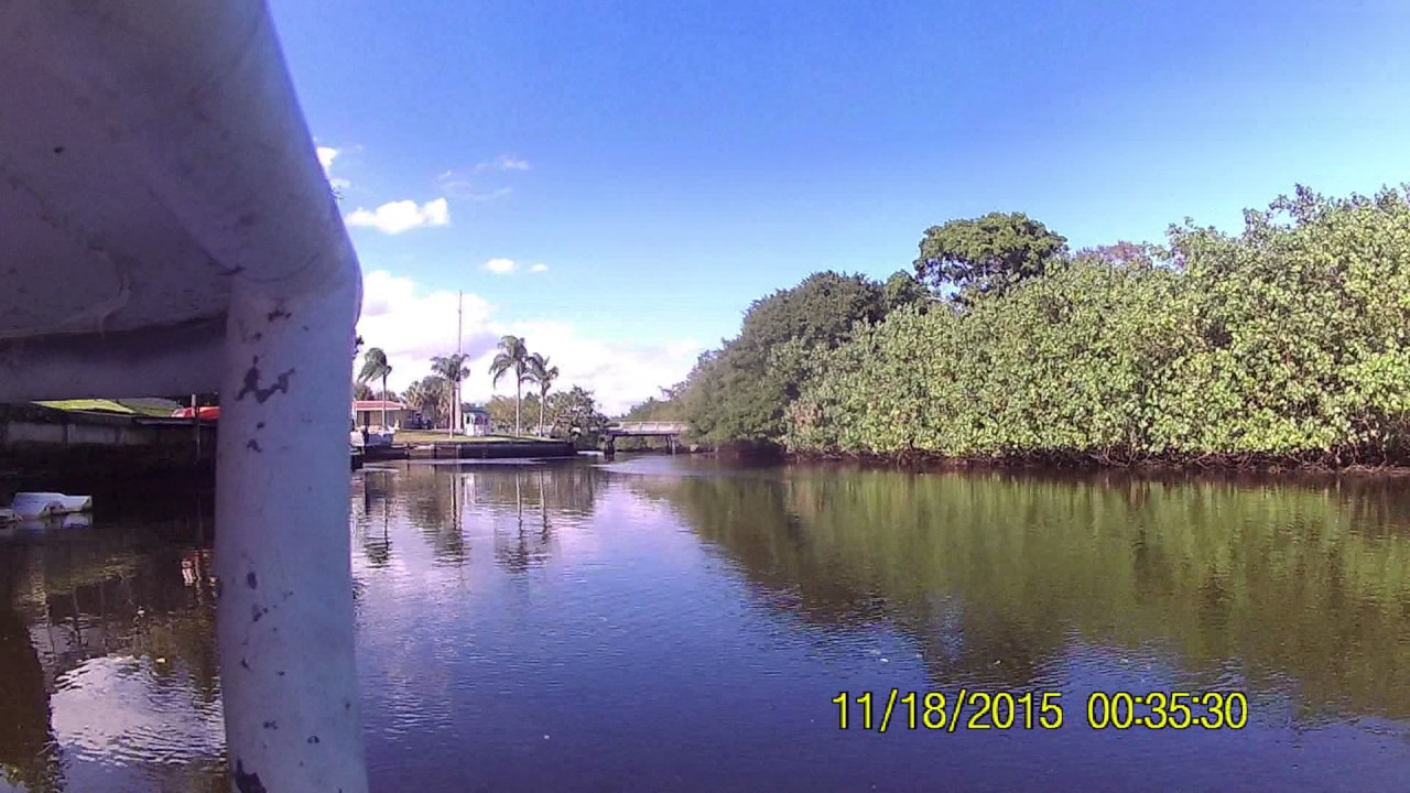 El Rio Canal in Boca Raton Fishing - YouTube