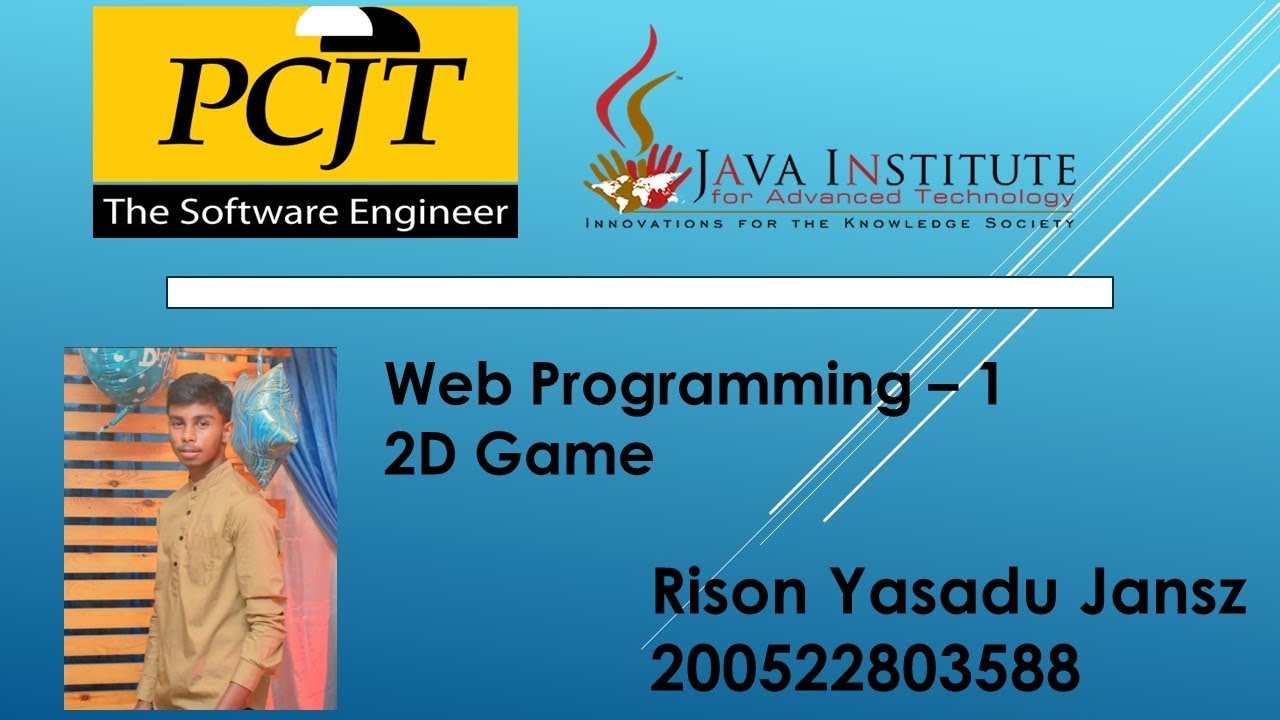 Java Script2d Game Assignment Java Institute Rison Jansz Youtube 0486