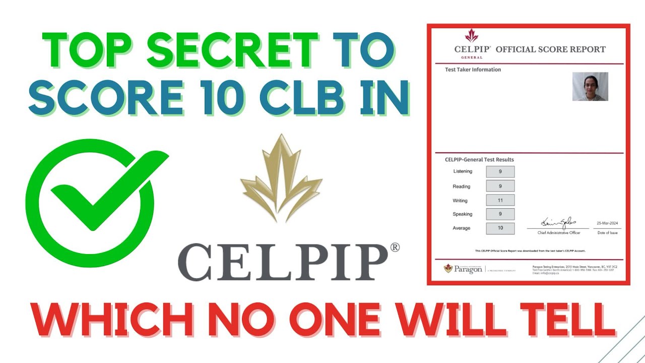 Score 10/12 in CELPIP with this TRICK! - YouTube