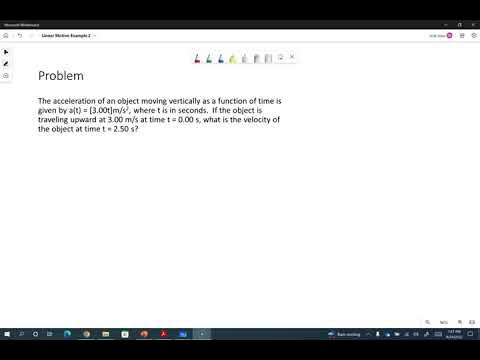 Linear Motion Example 2 - YouTube
