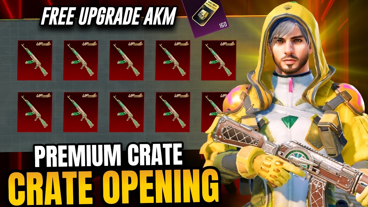 😱 Free Upgrade AKM Premium Crate Opening | PUBGM - YouTube