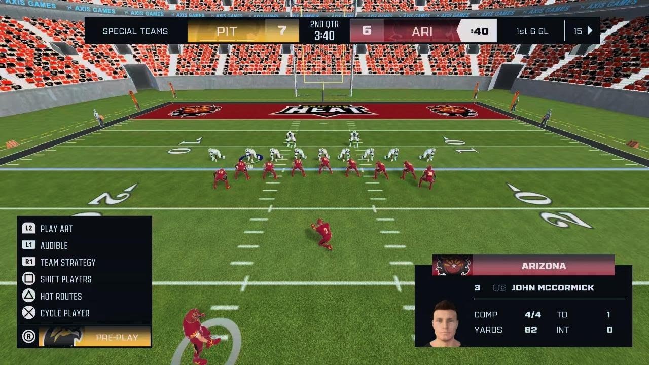Pittsburgh iornhawks vs Arizona Heat Axis Football 2020 - YouTube